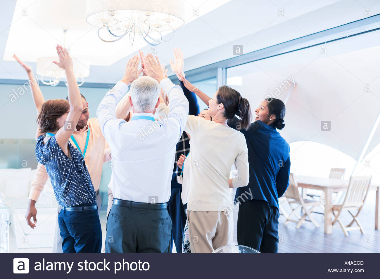 Business People Celebrating Success In High Resolution Stock ...