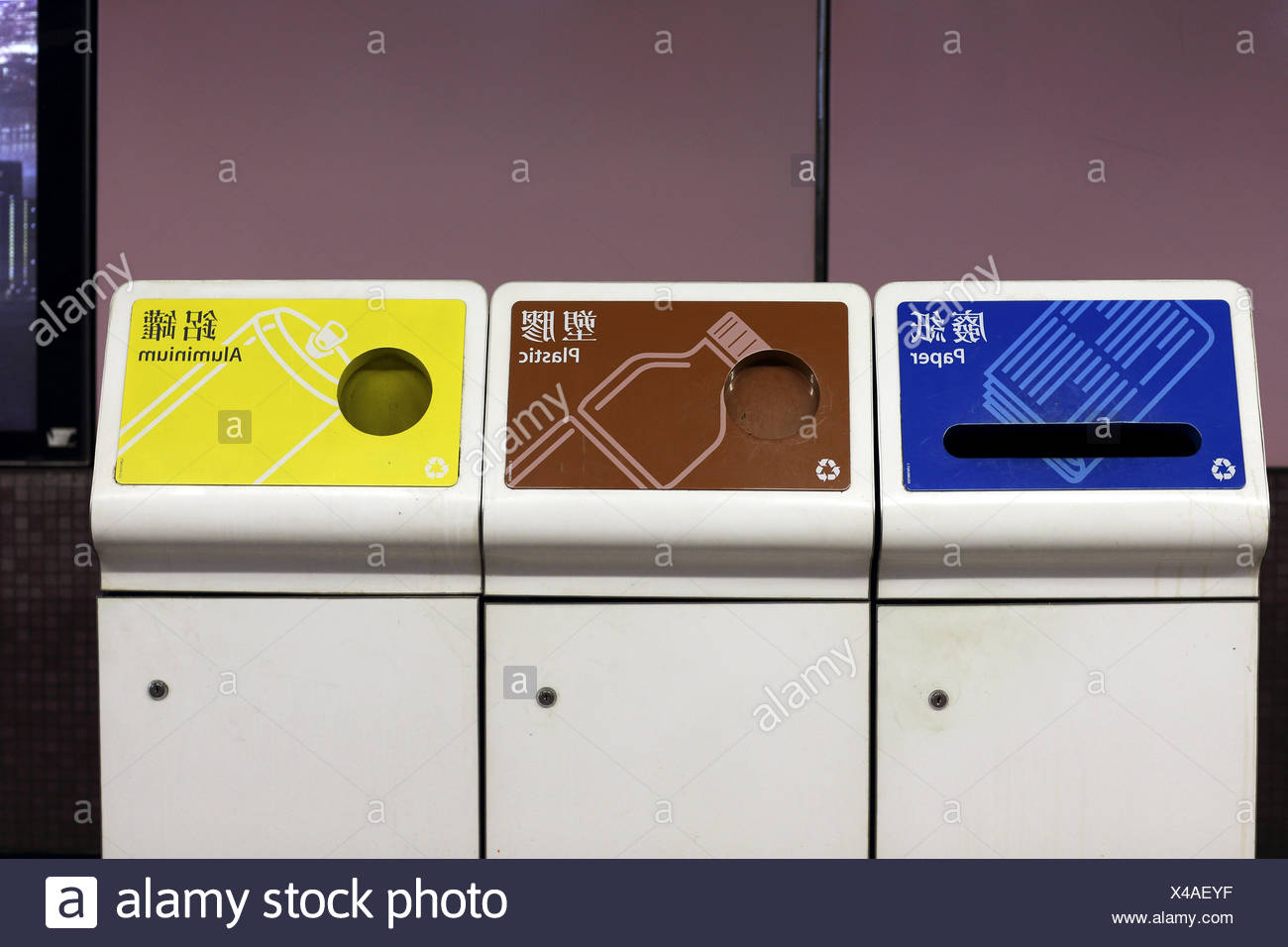 Waste Bins Waste Separation High Resolution Stock Photography and ...