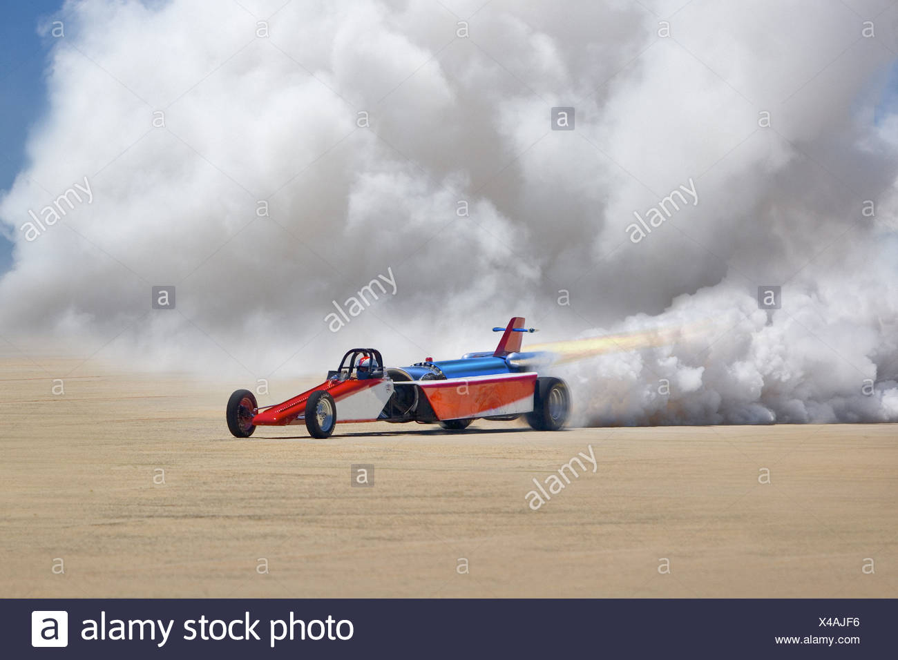 Blue Flame Rocket Car High Resolution Stock Photography and Images - Alamy