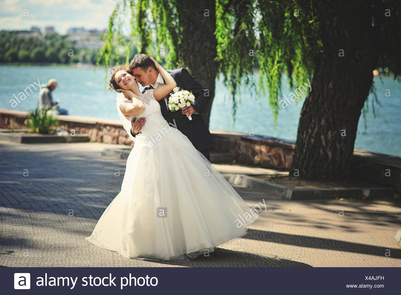 Man Kissing Woman Neck High Resolution Stock Photography and Images - Alamy