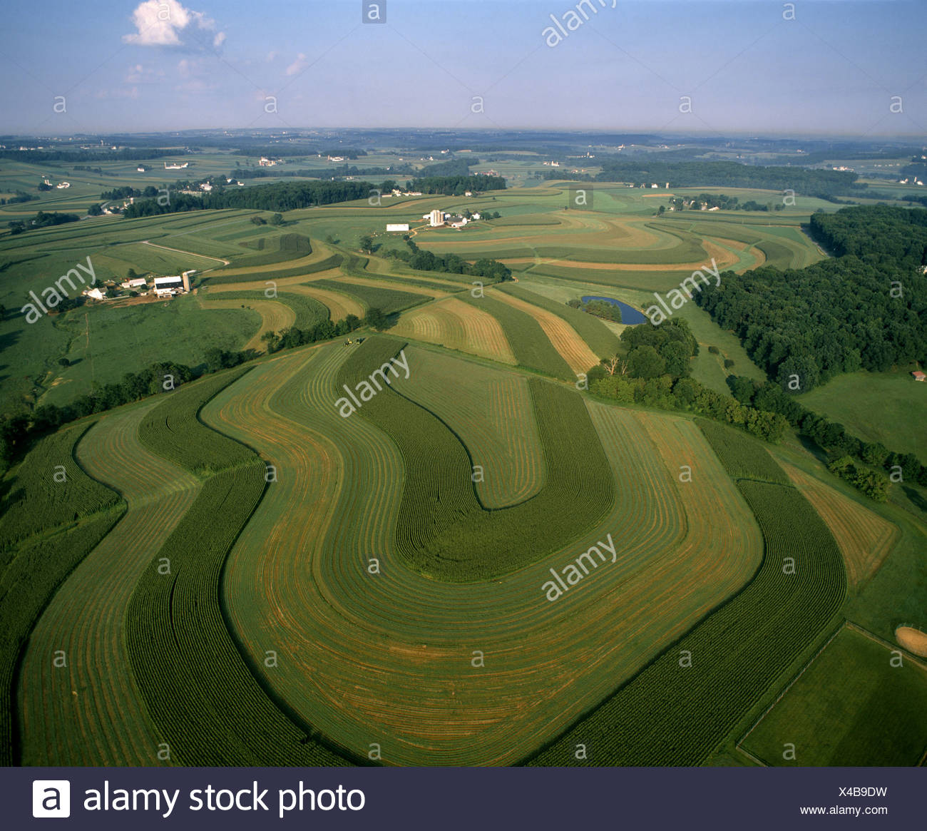 Contour Farming, Erosion Stock Photos & Contour Farming, Erosion Stock ...