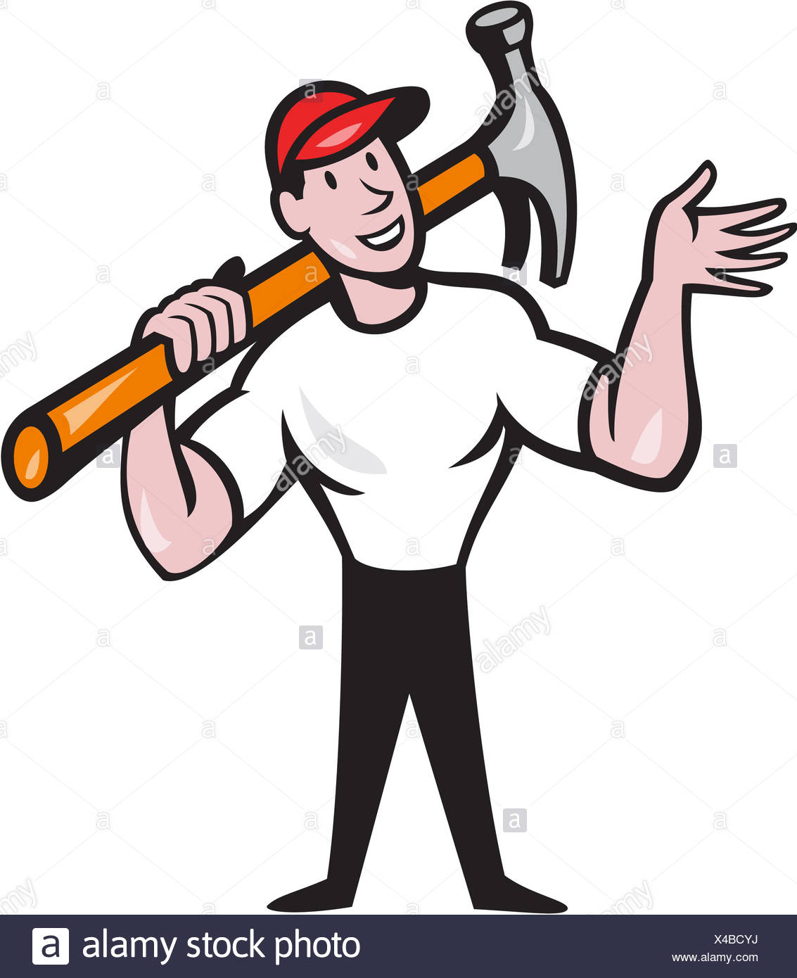 Carpenter Man Cartoon High Resolution Stock Photography and Images - Alamy