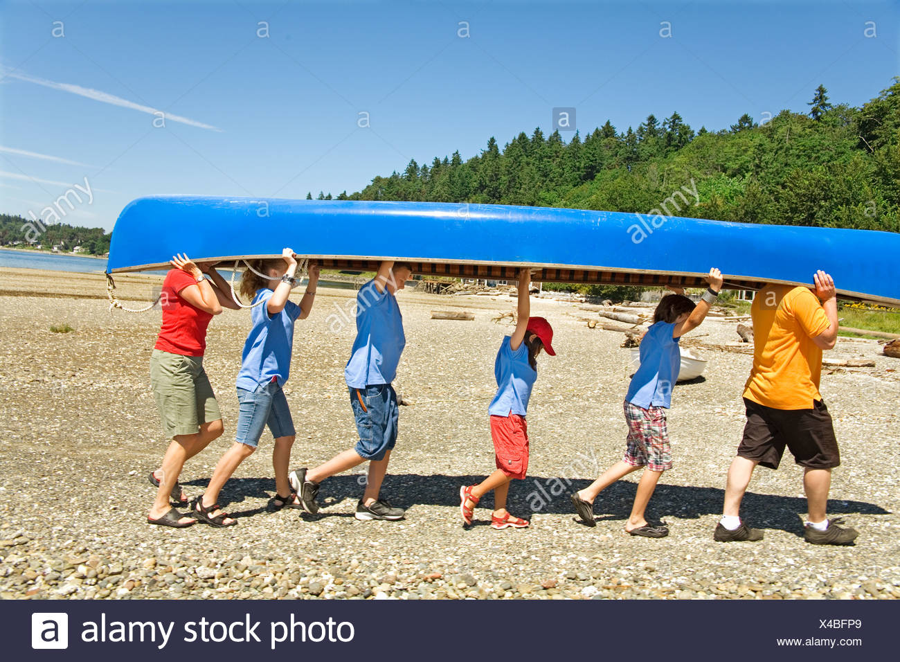 Carrying Canoe Together High Resolution Stock Photography and Images ...