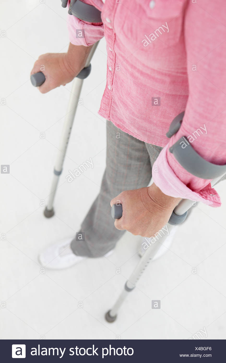 One Leg One Crutch High Resolution Stock Photography and Images - Alamy