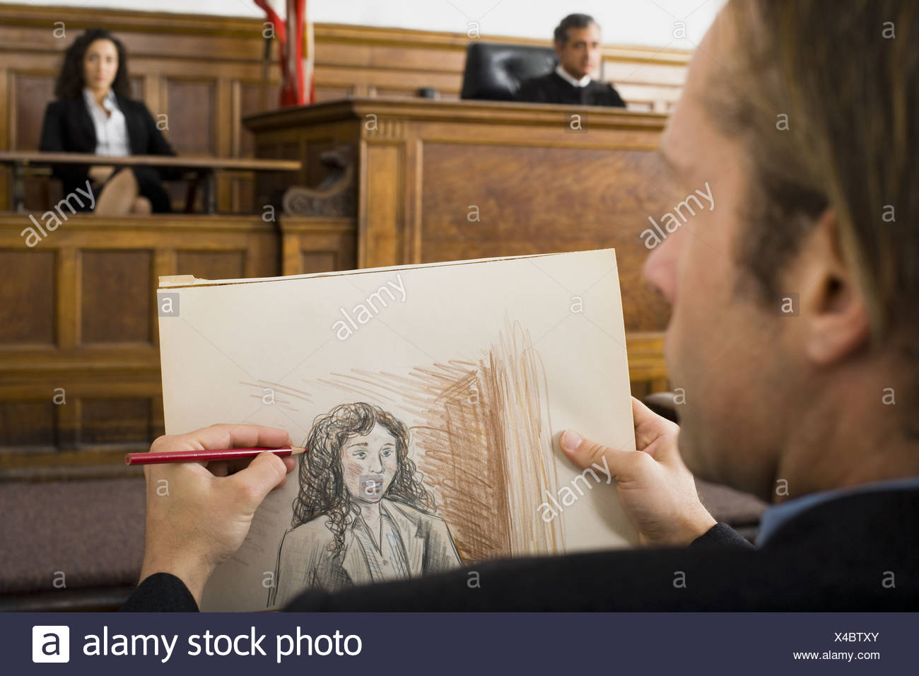 In This Courtroom Sketch High Resolution Stock Photography and Images ...