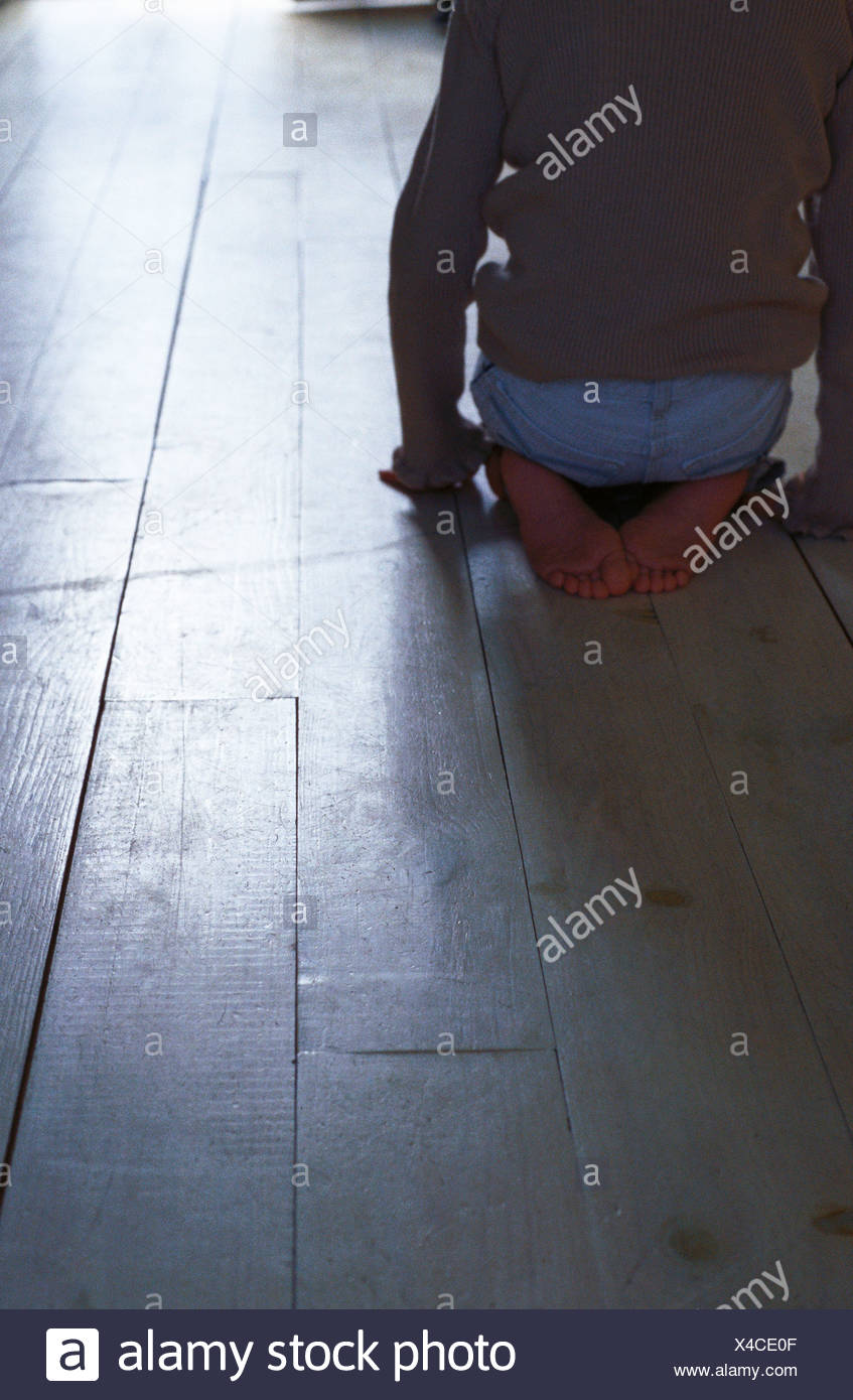 Child Kneeling Rear View High Resolution Stock Photography and Images ...