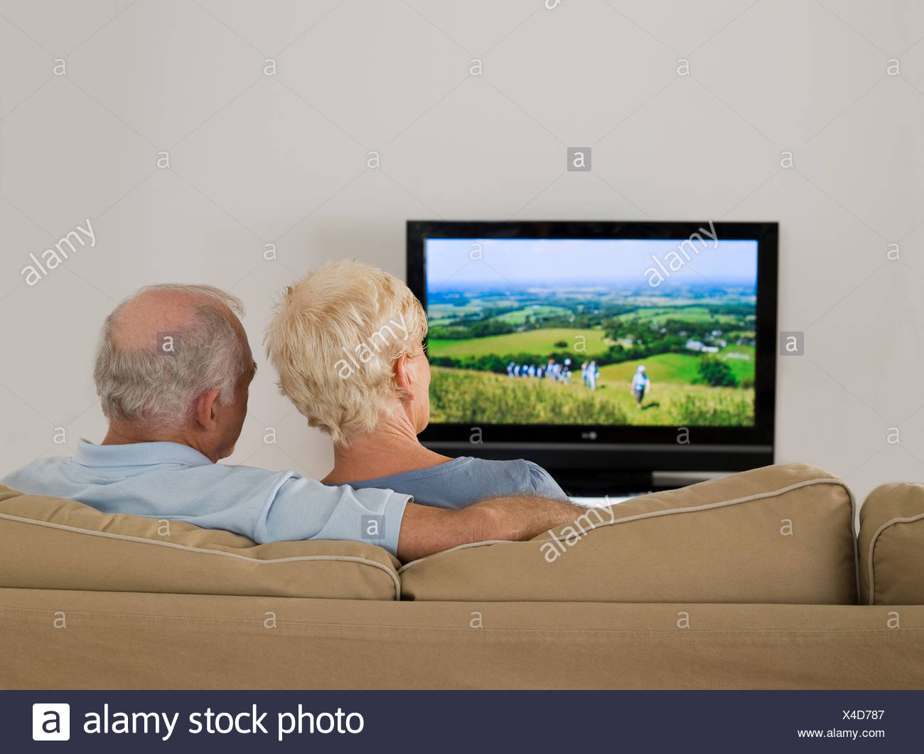 Old People Watching Tv High Resolution Stock Photography and Images - Alamy