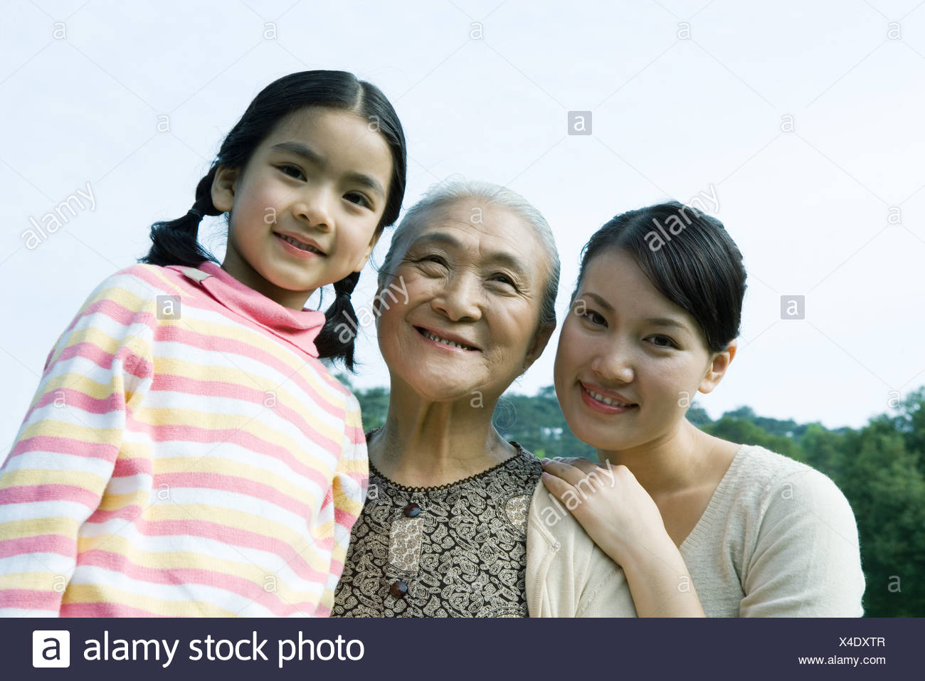 Daughter Mother Grandmother Generations High Resolution Stock ...