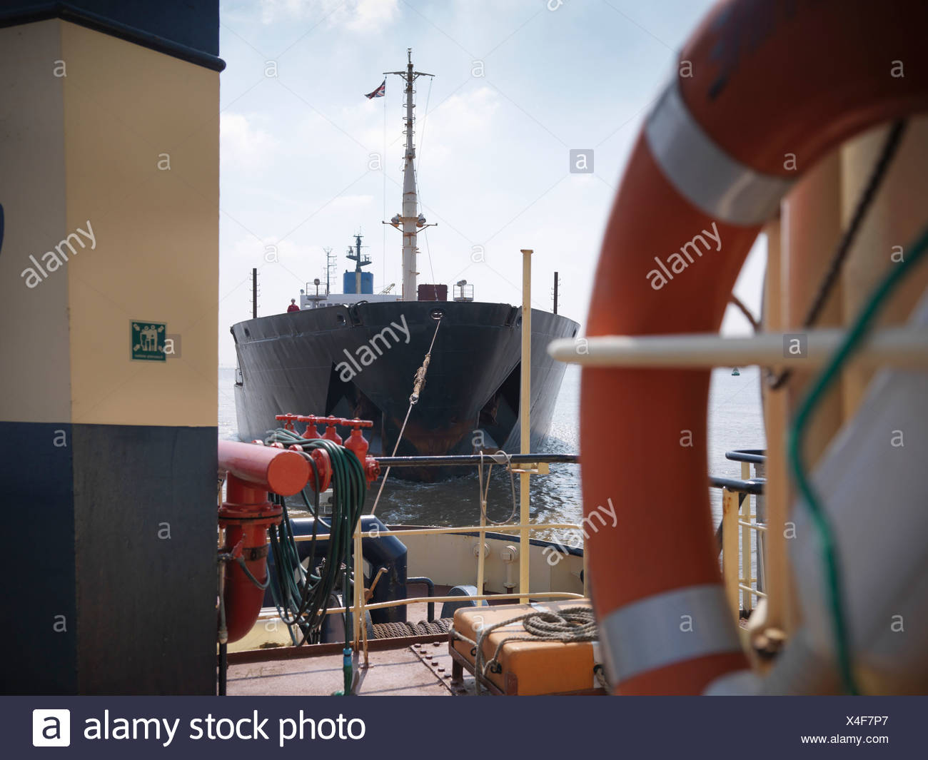 Tugboat And Ship High Resolution Stock Photography and Images - Alamy