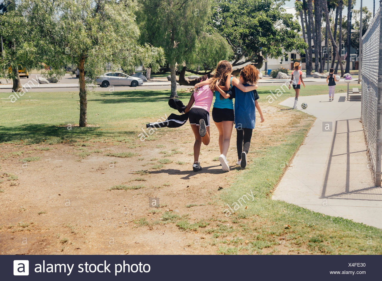 Teenage Girls Rear View School High Resolution Stock Photography and ...