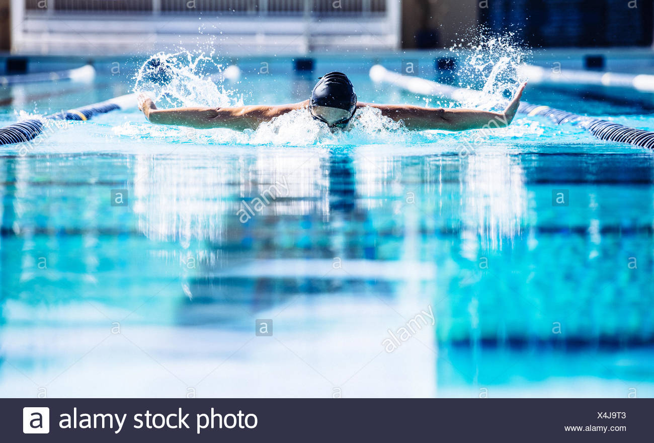 Swimmer Doing Butterfly High Resolution Stock Photography and Images ...