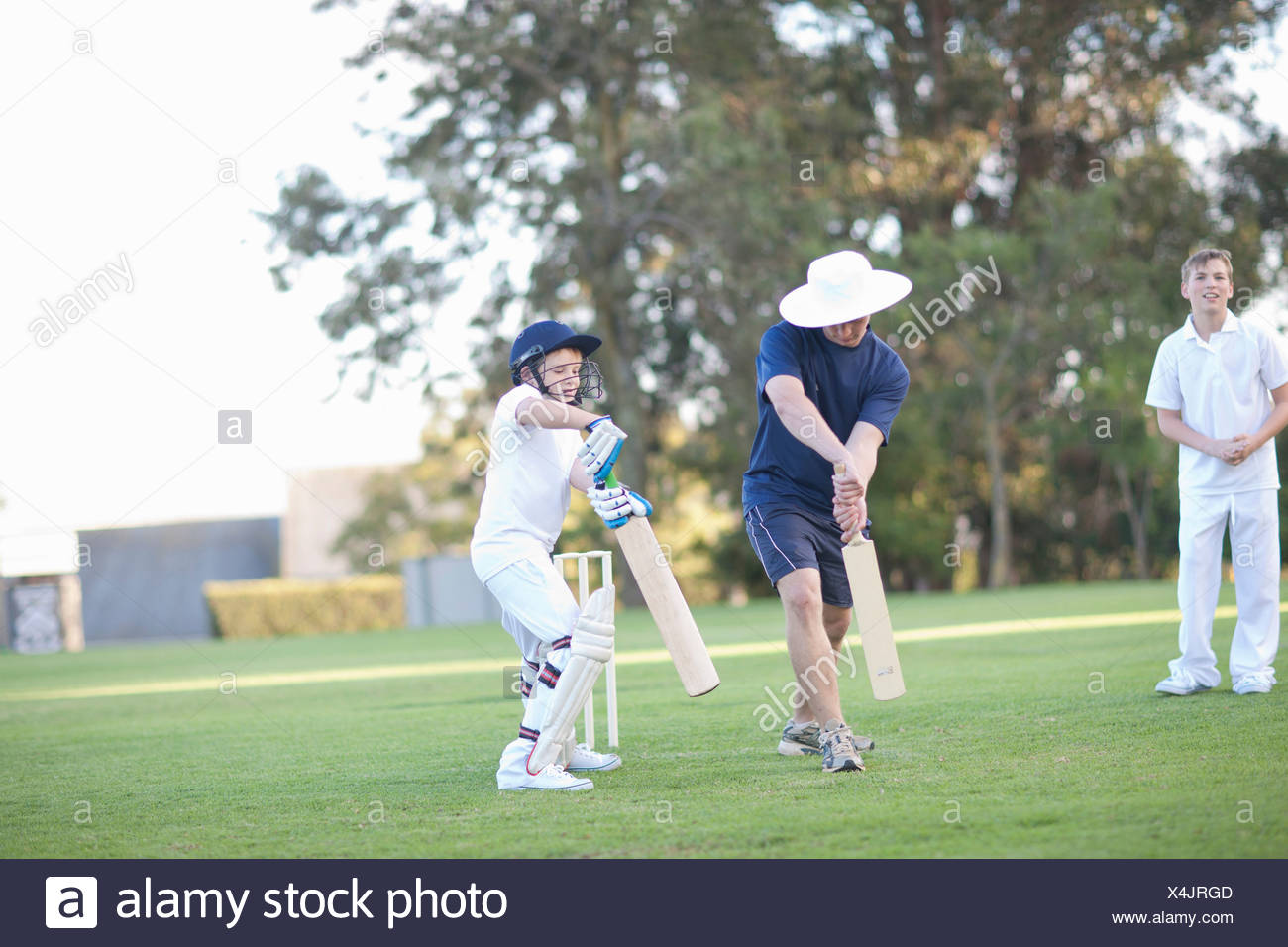 Boys Playing Cricket High Resolution Stock Photography and Images - Alamy
