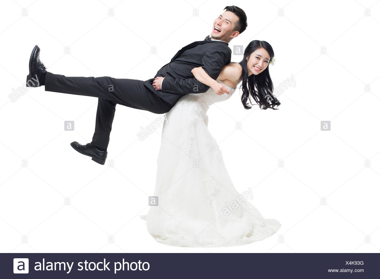 Bride And Groom Back View Stock Photos & Bride And Groom Back View ...