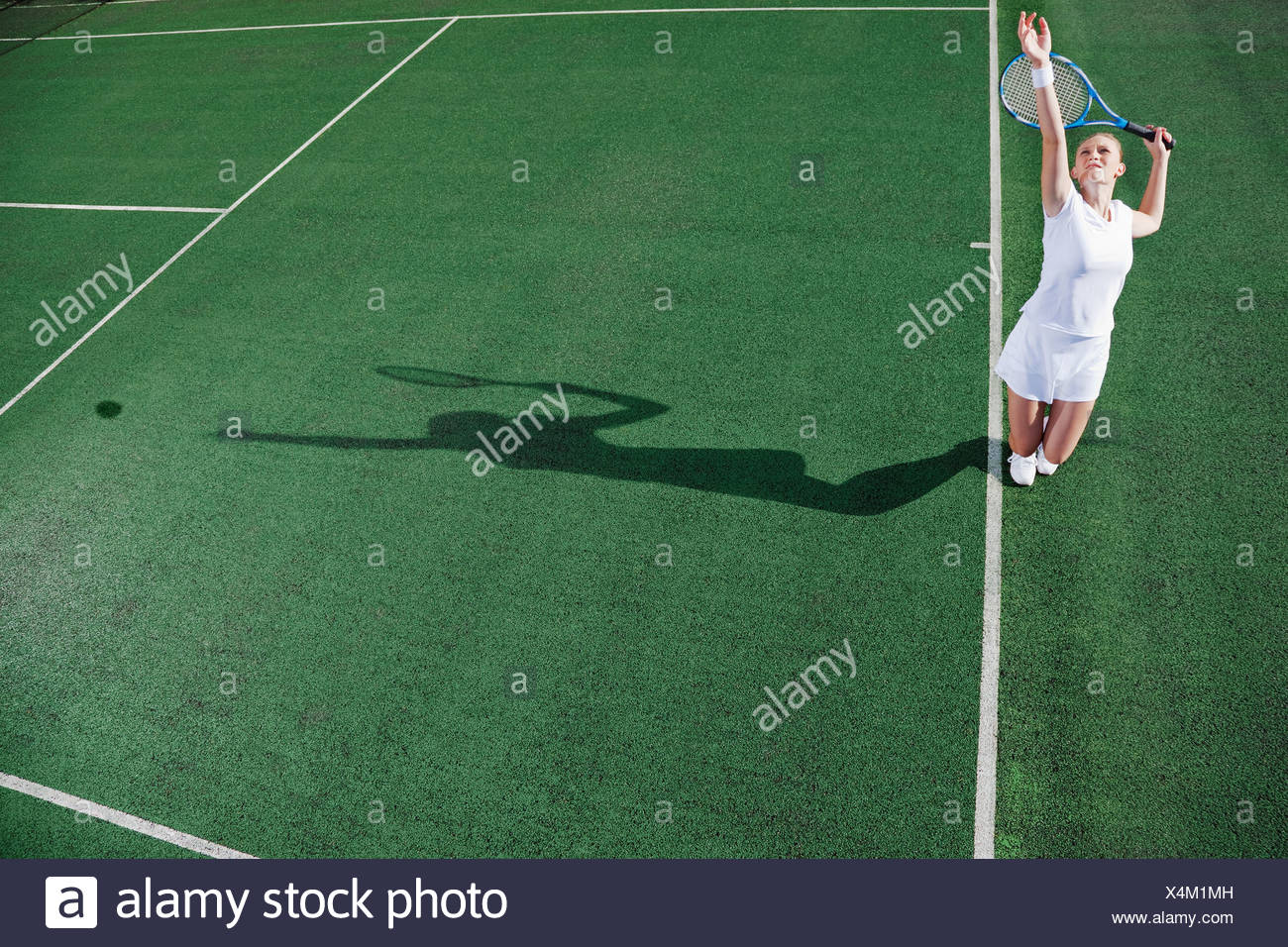 Tennis Player Shadow On Court High Resolution Stock Photography and ...