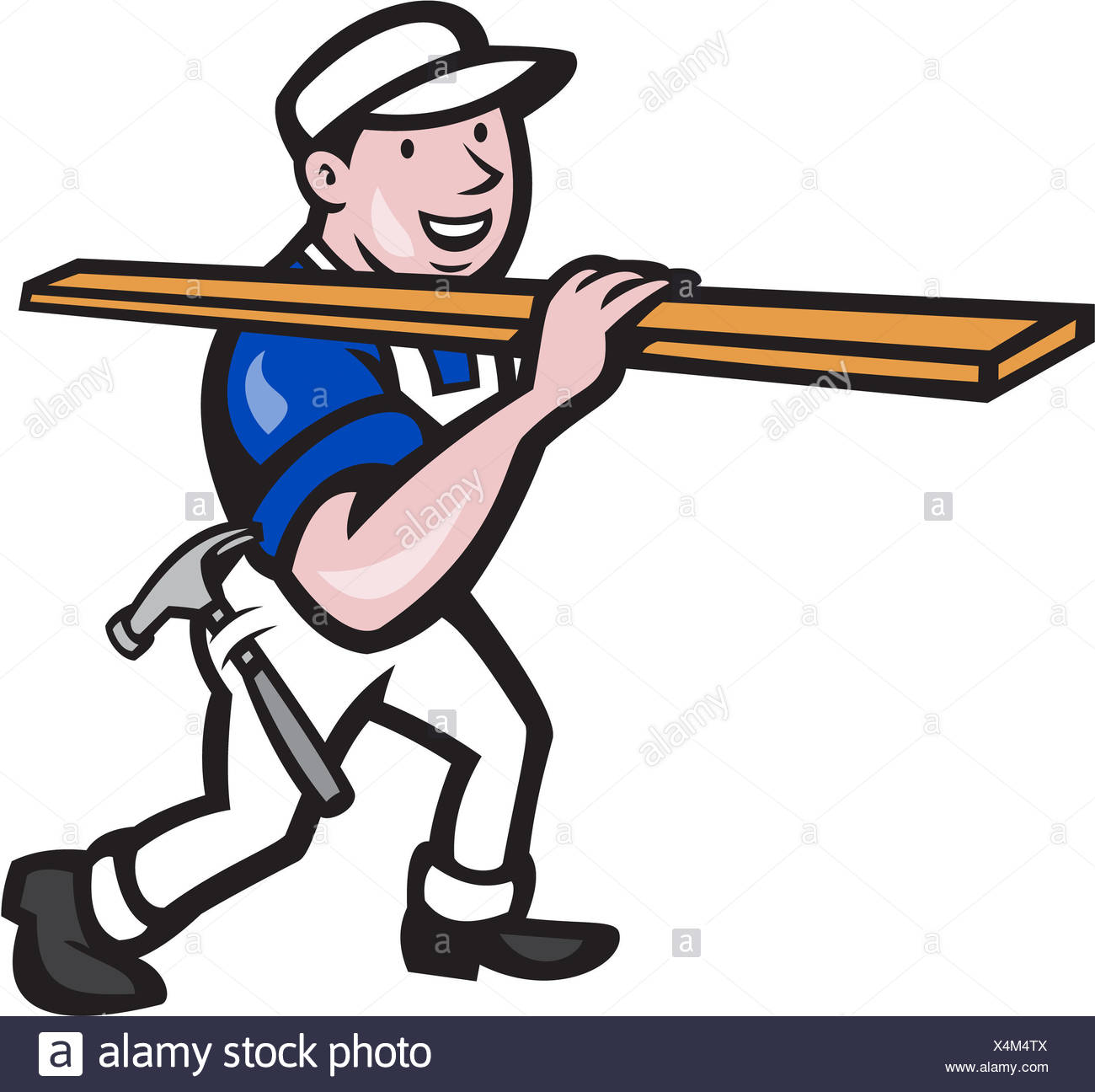 Wood Worker Cartoon High Resolution Stock Photography and Images - Alamy