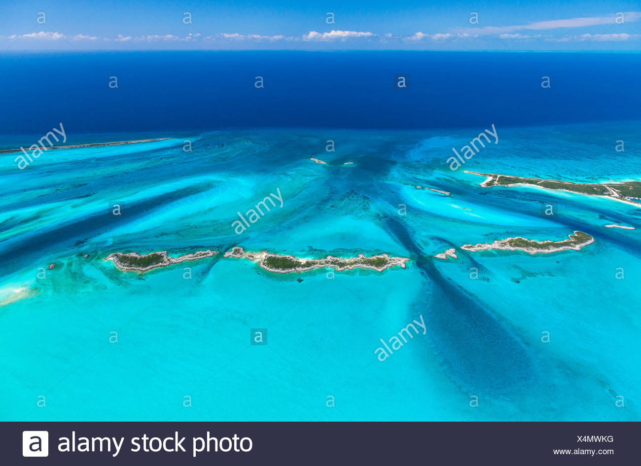 Exuma Islands Aerial View Stock Photos & Exuma Islands Aerial View ...