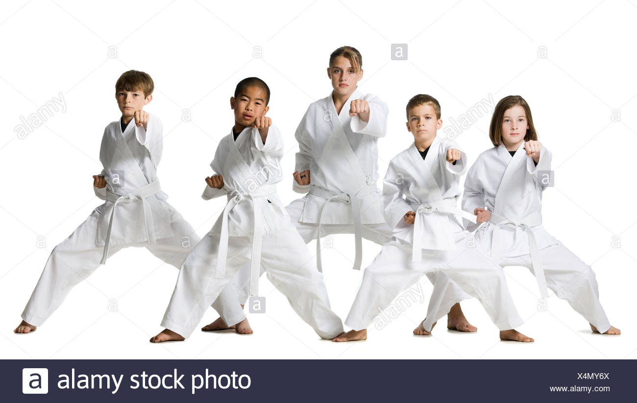 Boys Practicing Martial Arts High Resolution Stock Photography and ...
