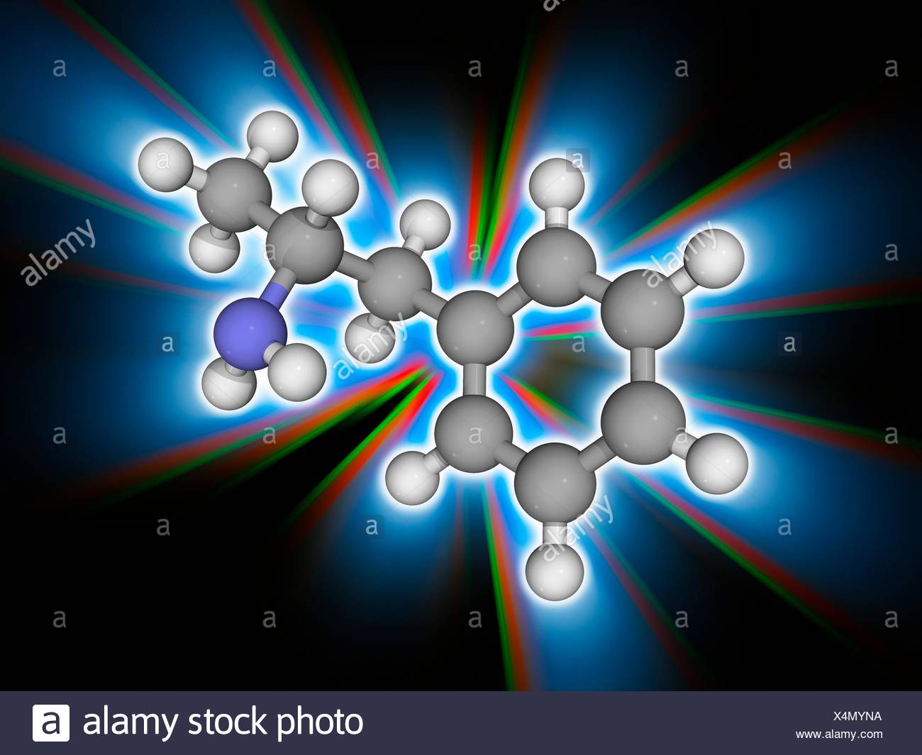 Methamphetamine Molecular Model Drug Methamphetamine High Resolution ...