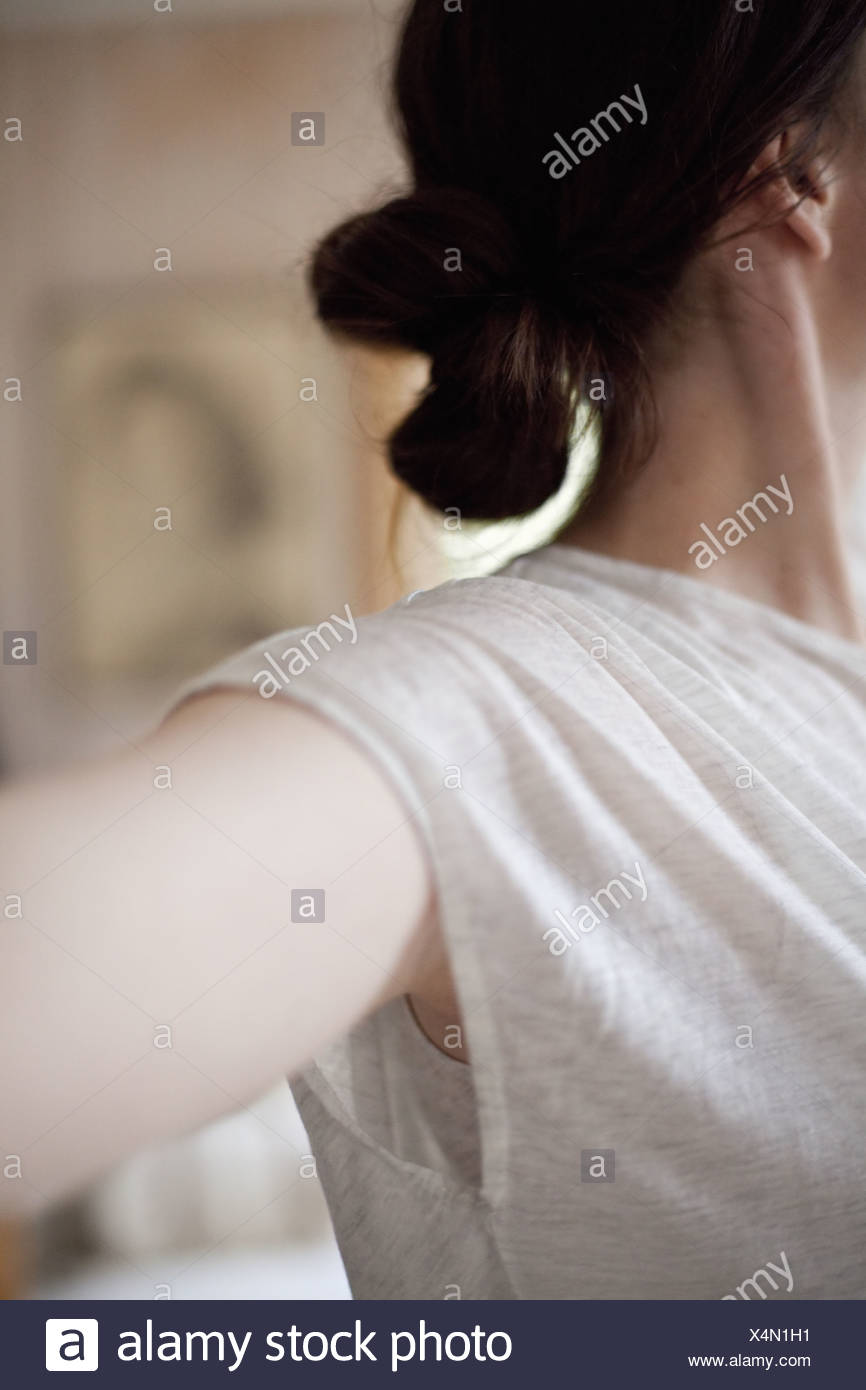 Woman Tied Up Hair High Resolution Stock Photography and Images - Alamy