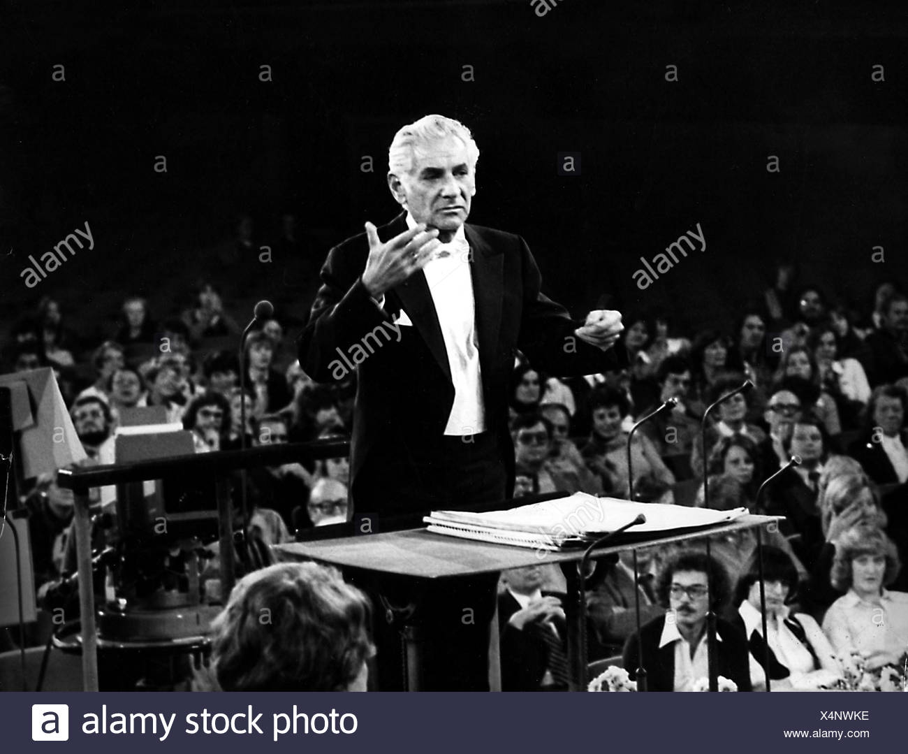 Leonard Bernstein Conducting High Resolution Stock Photography and ...