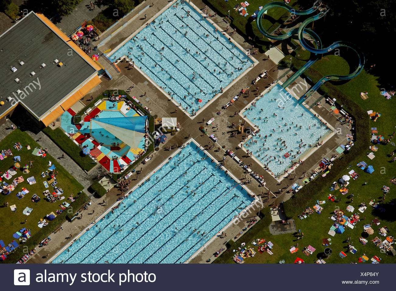 Freibad Luftaufnahme High Resolution Stock Photography and Images - Alamy