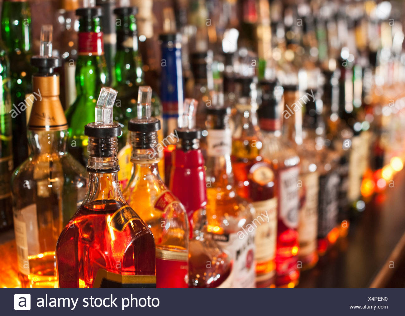 Bottles Spirits Liquor Bar High Resolution Stock Photography and Images ...