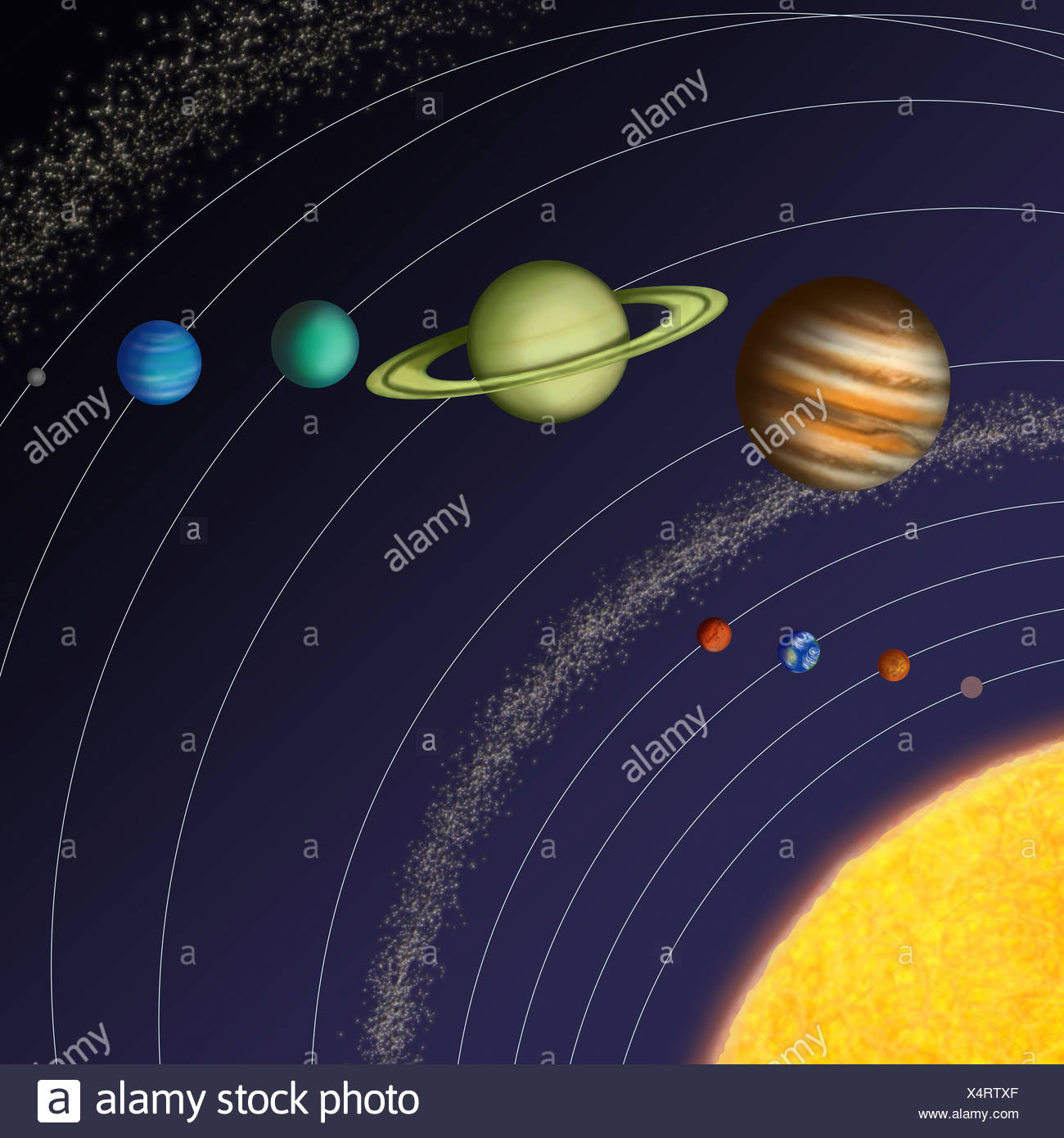 Planets Of The Solar System High Resolution Stock Photography and ...