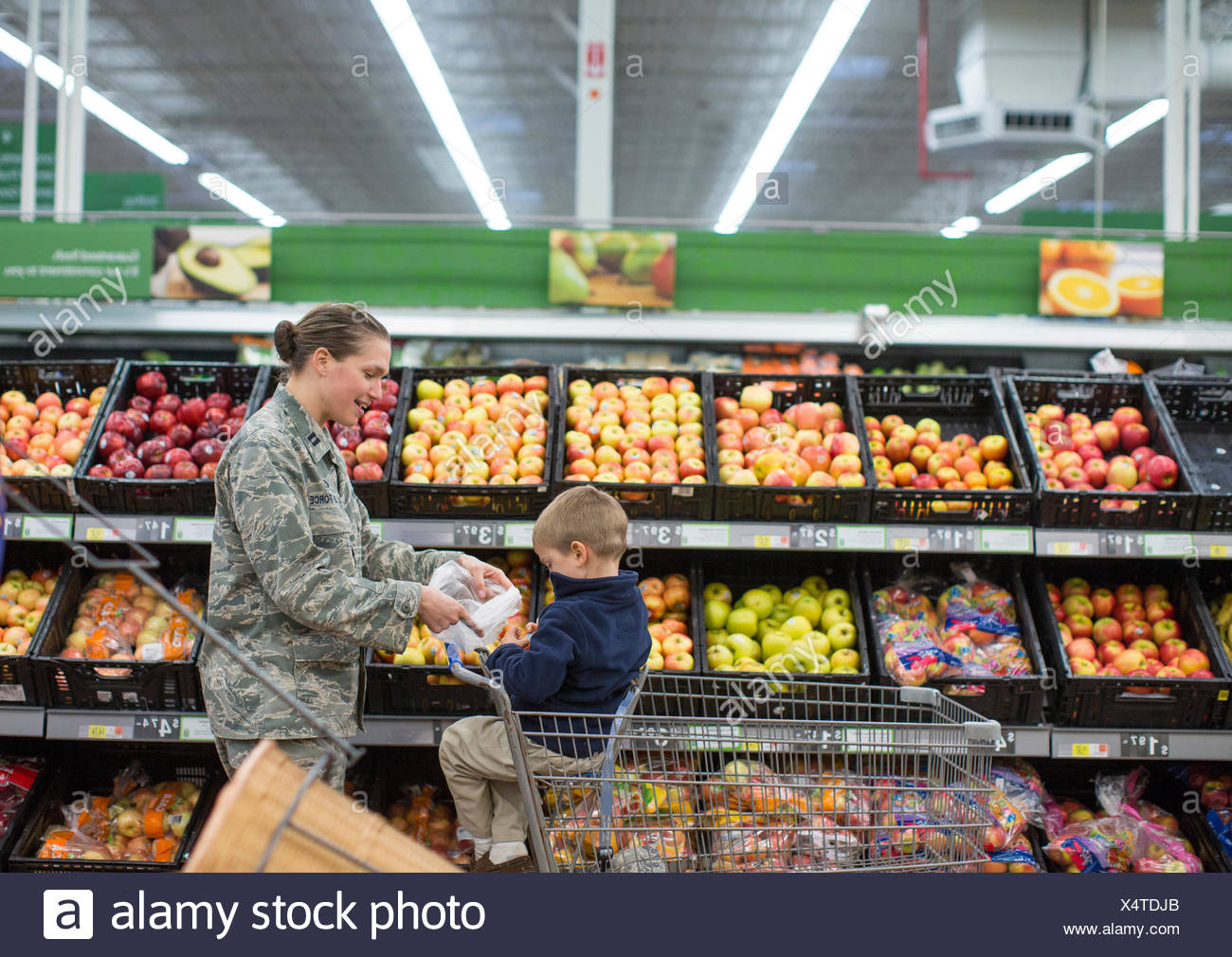 Boy Shopping Supermarket Stock Photos & Boy Shopping Supermarket Stock ...