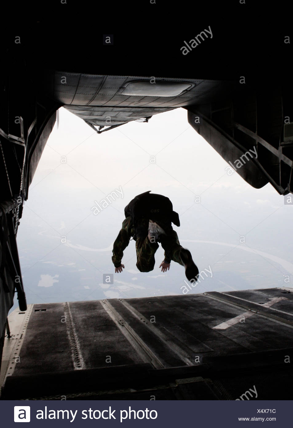 Army Soldier Jumping From Helicopter Stock Photos & Army Soldier ...
