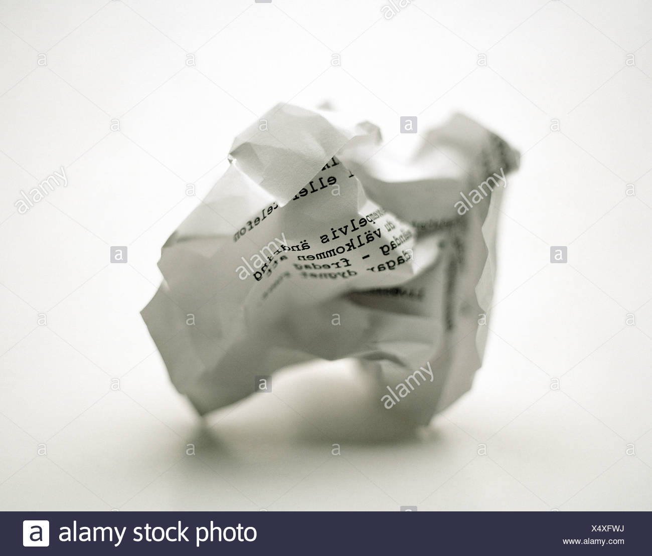 Crumpled Up High Resolution Stock Photography and Images - Alamy