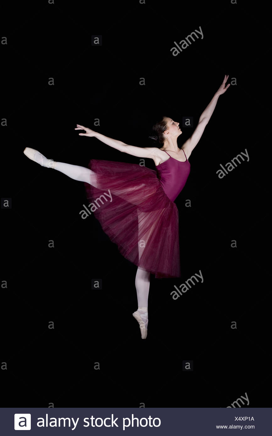 Female Ballet Dancer Doing Arabesque High Resolution Stock Photography ...