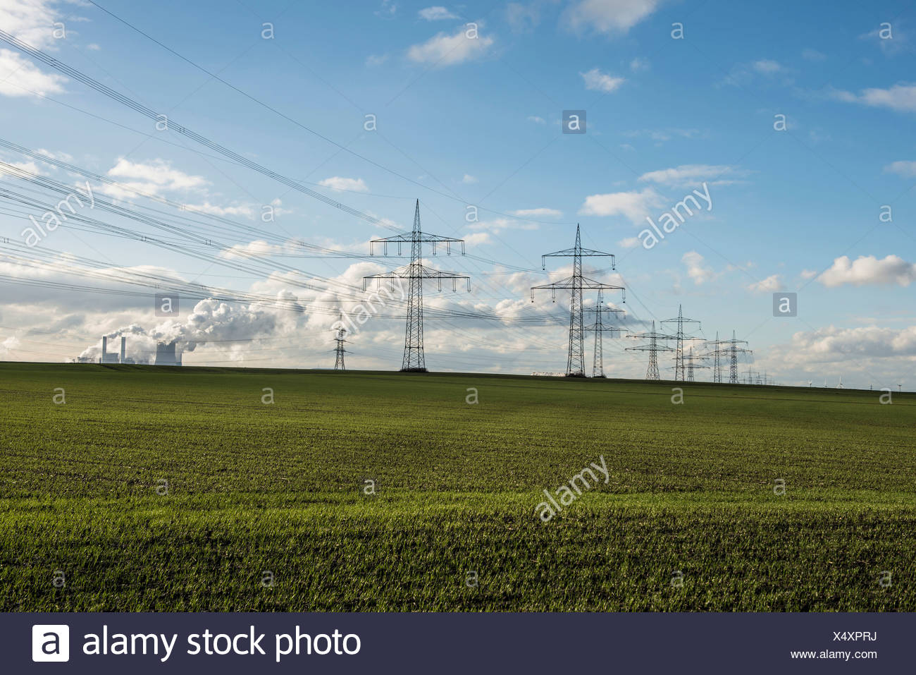 Overhead Transmission Lines High Resolution Stock Photography and ...