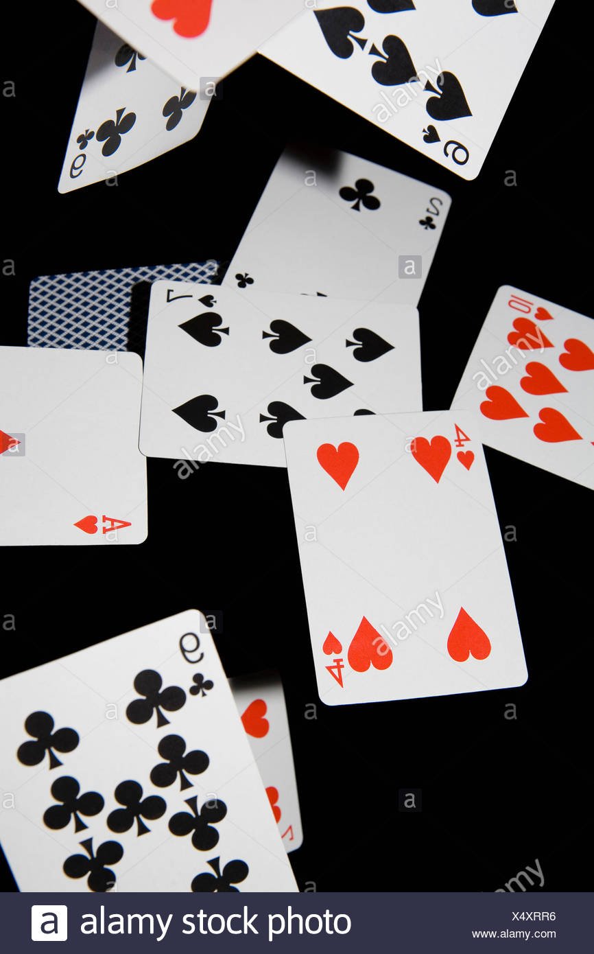 Scattered Playing Cards High Resolution Stock Photography and Images ...