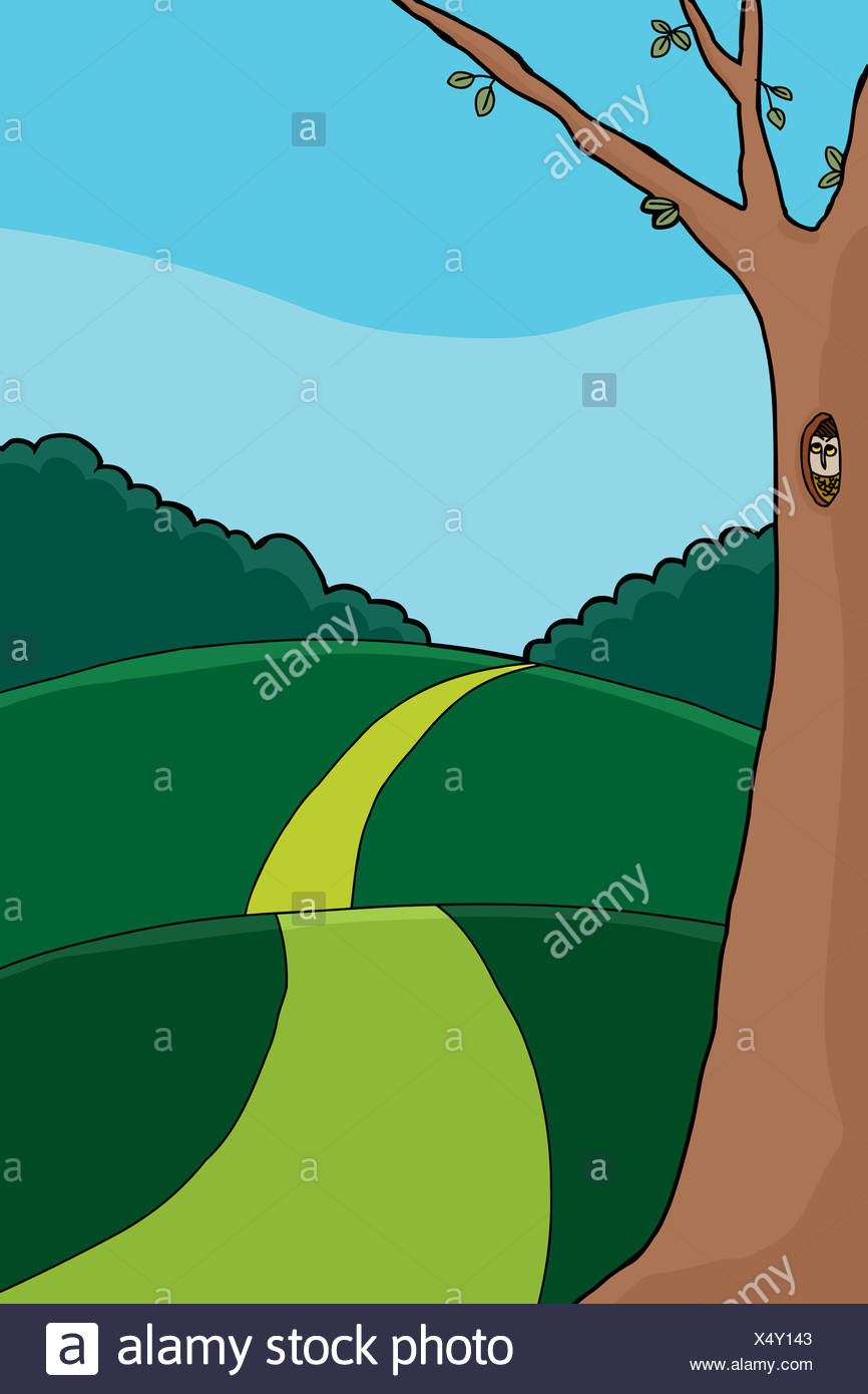 Hand Drawn Cartoon Winding Road Stock Photos & Hand Drawn Cartoon ...