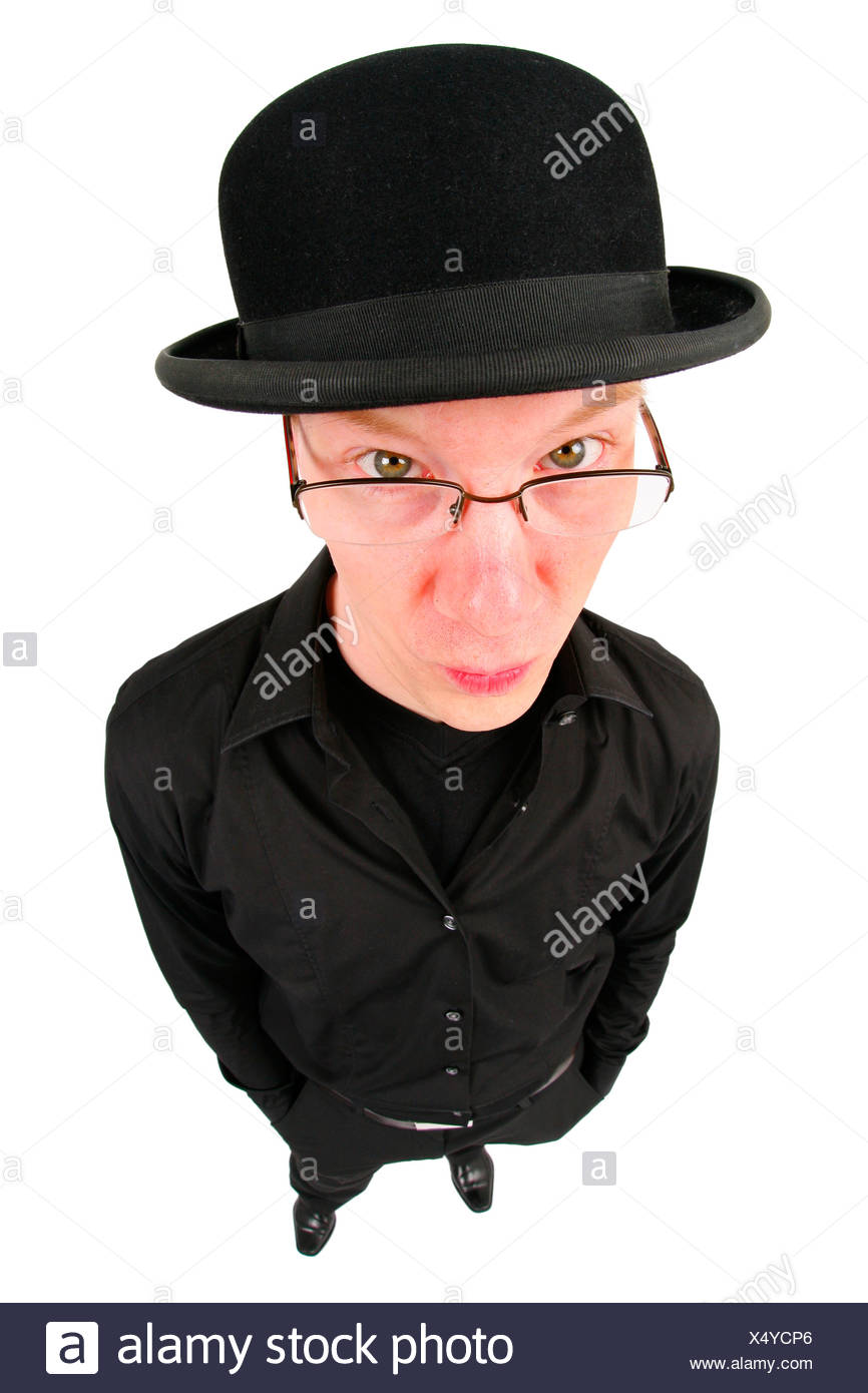 Man Bowler Hat Suit High Resolution Stock Photography and Images - Alamy