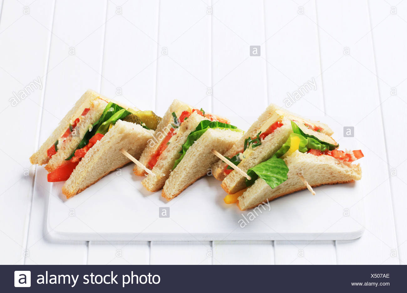Sandwiches Triangles High Resolution Stock Photography and Images - Alamy