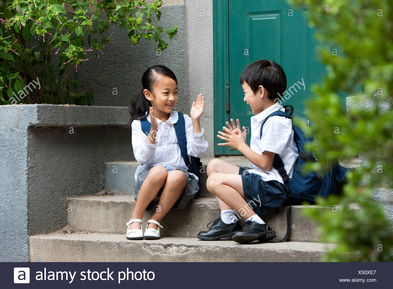 Children Playing School Uniform High Resolution Stock Photography and ...