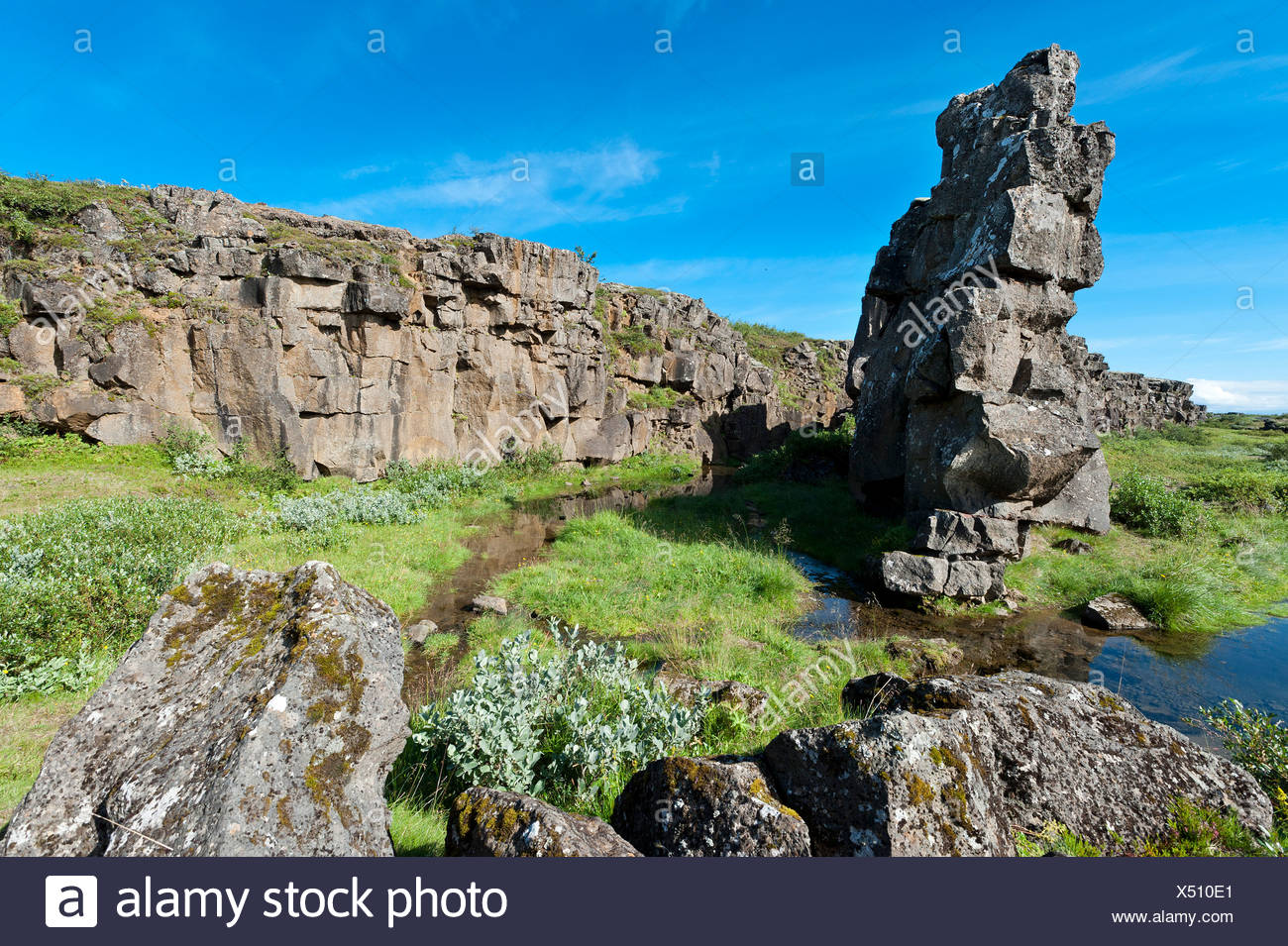 Thingvellir Rift Valley Stock Photos & Thingvellir Rift Valley Stock ...