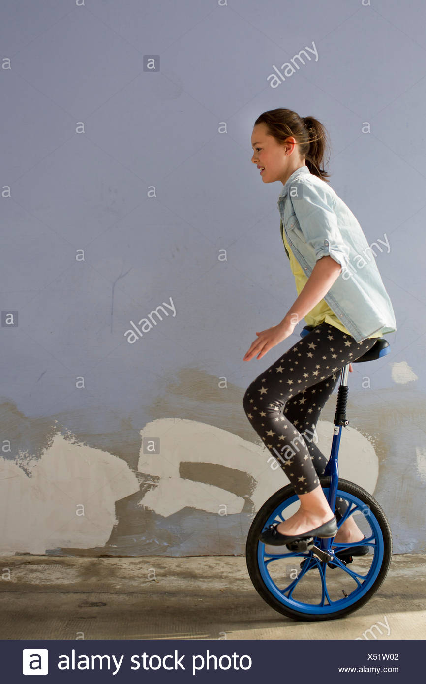 Girls Unicycle High Resolution Stock Photography and Images - Alamy