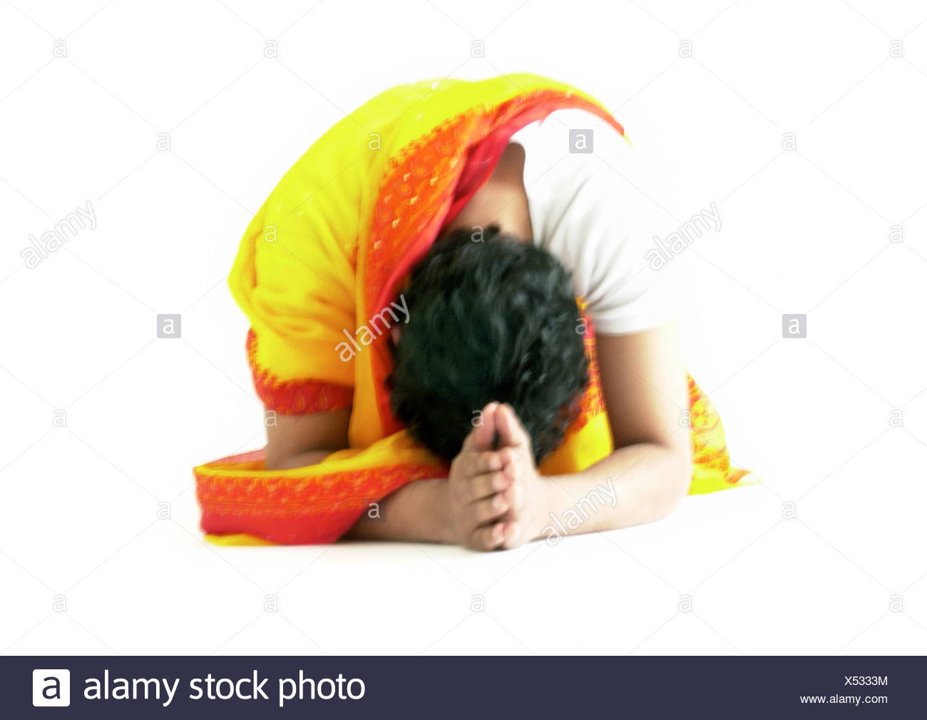 Man Kneeling And Praying Cut Out Stock Images & Pictures - Alamy