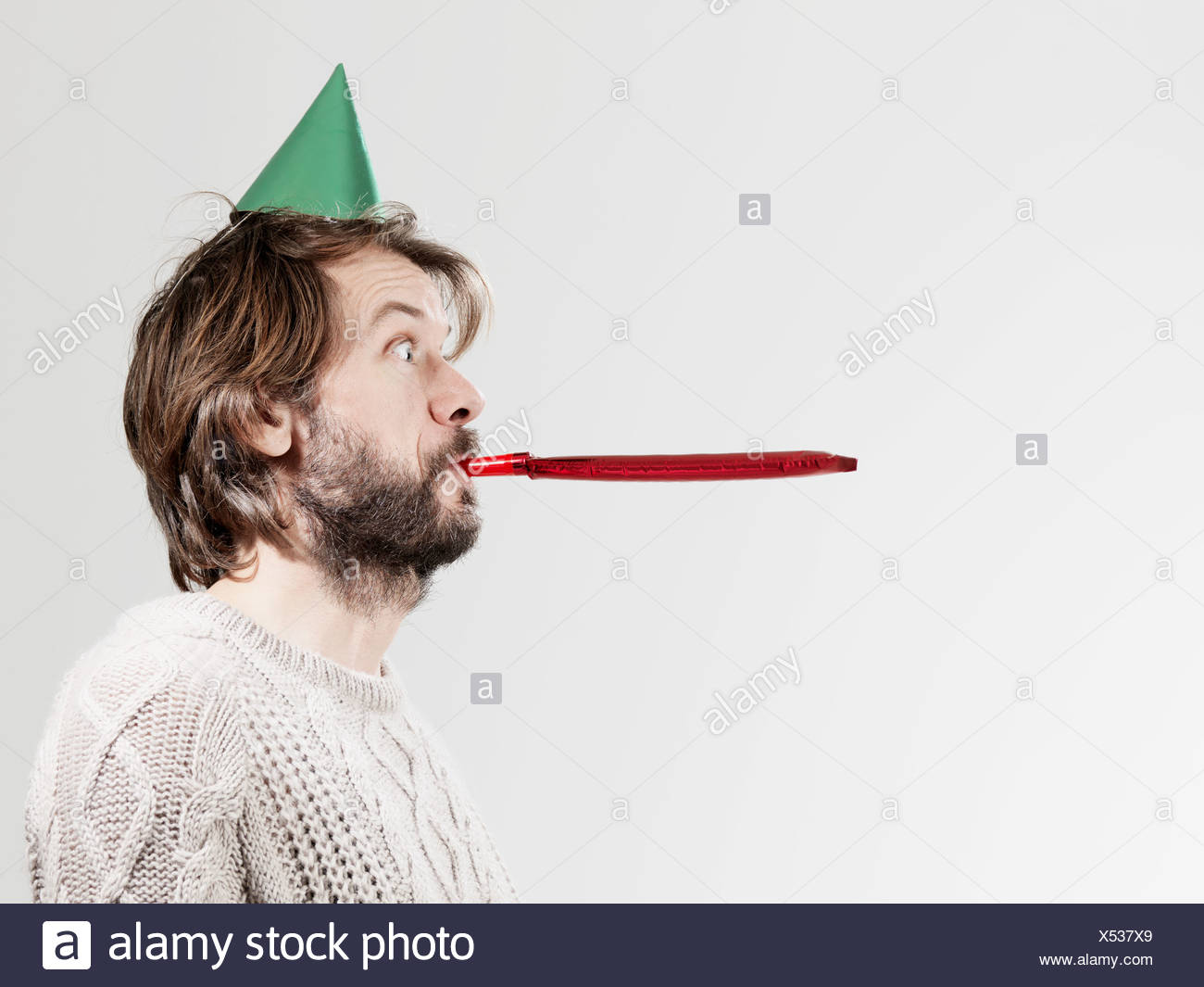 Man Blowing Horn Stock Photos & Man Blowing Horn Stock Images - Alamy