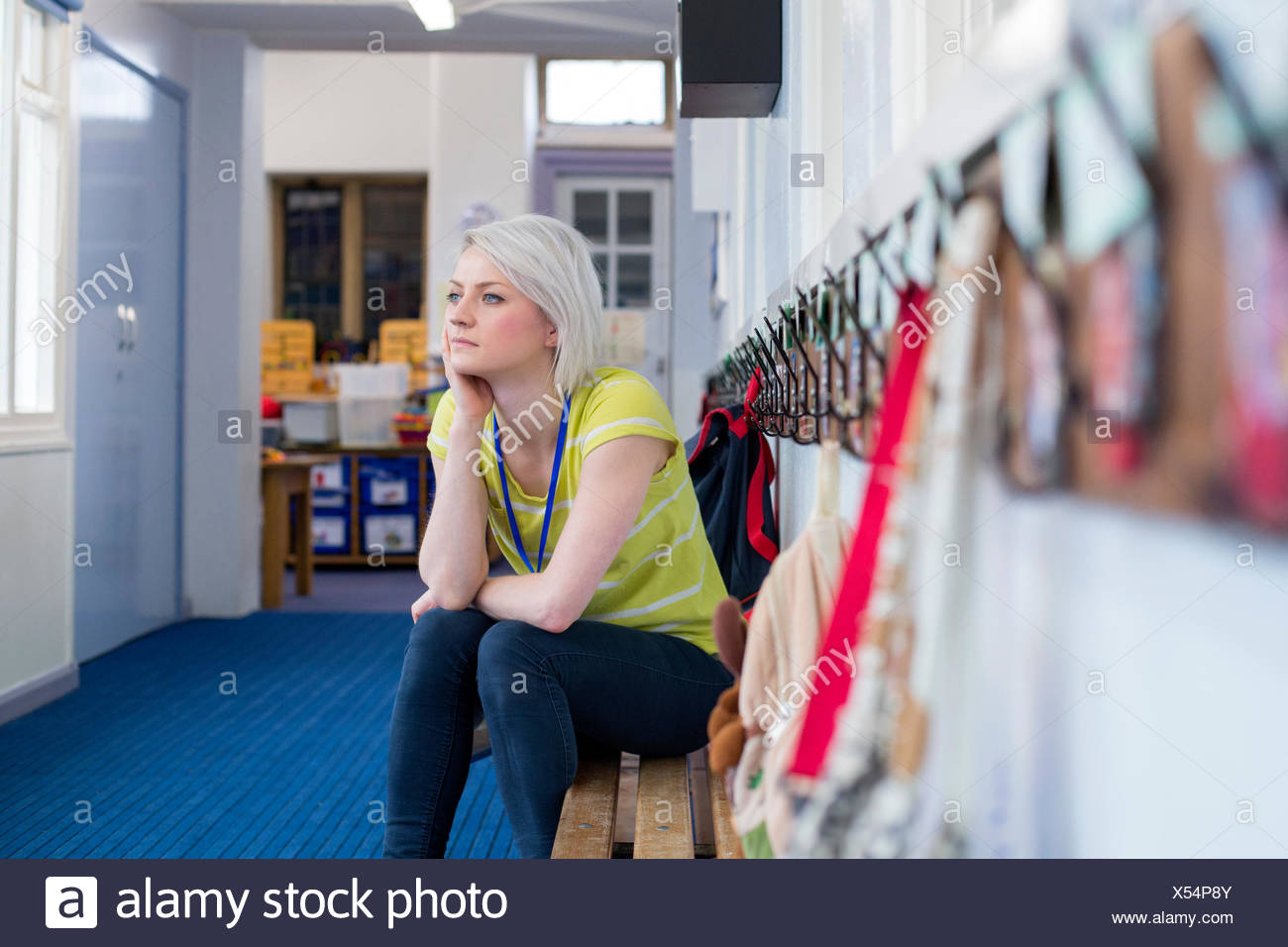 Stressed Female Teacher High Resolution Stock Photography and Images ...