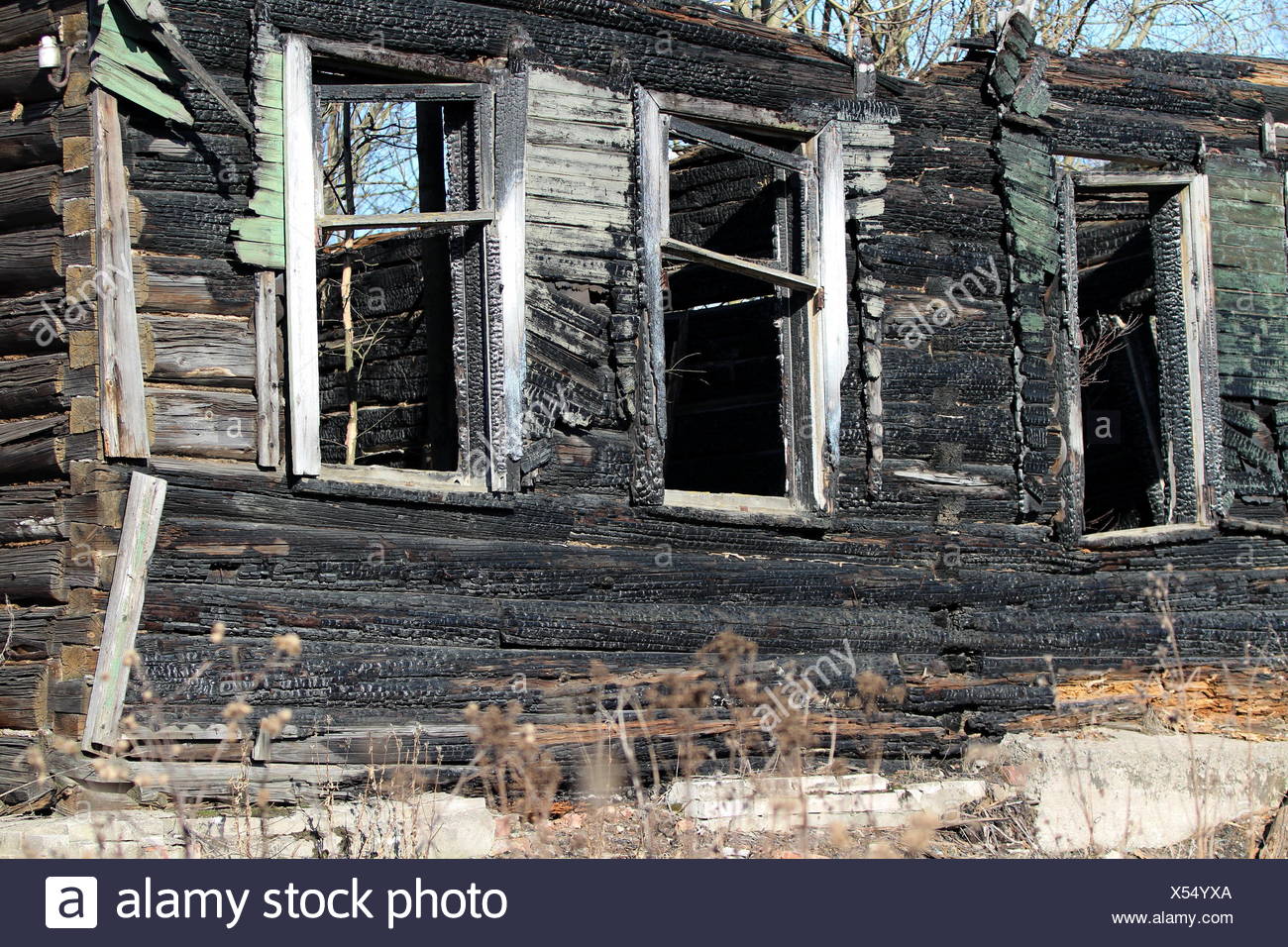 Disaster Risk Burnt House High Resolution Stock Photography and Images ...