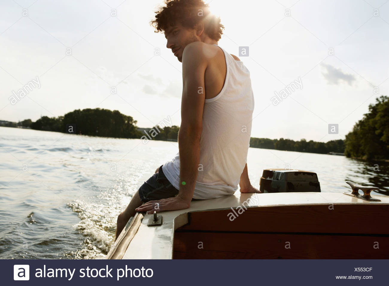 Man On Motorboat High Resolution Stock Photography and Images - Alamy