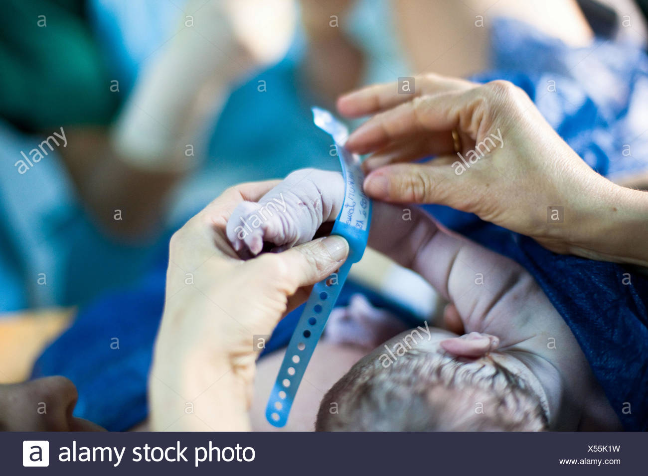 Baby Newborn Hospital Identification High Resolution Stock Photography ...