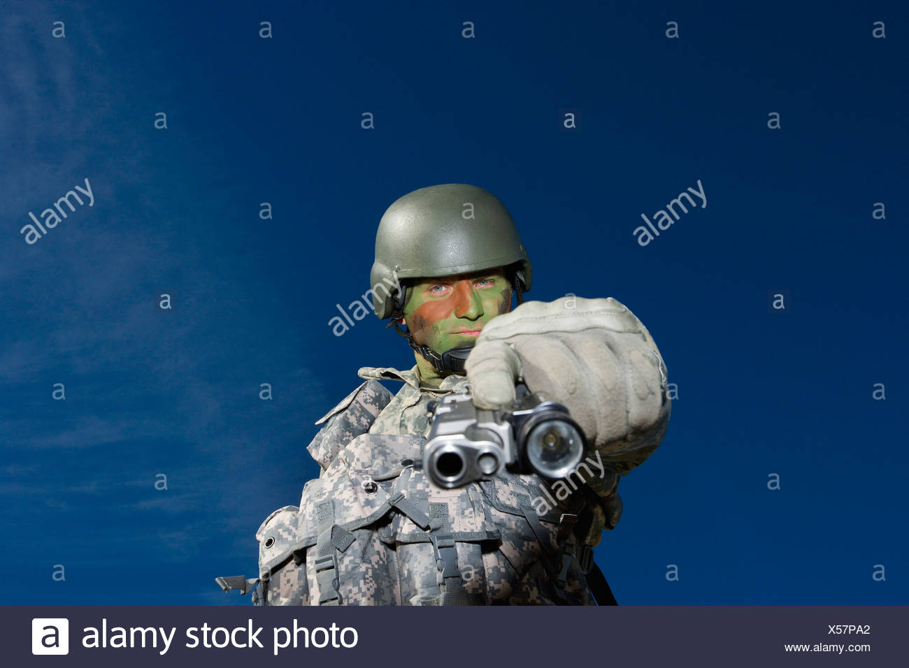 Man Aiming Gun Camera High Resolution Stock Photography and Images - Alamy
