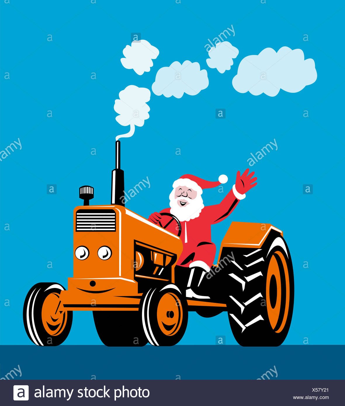 Old Tractor Christmas High Resolution Stock Photography and Images - Alamy
