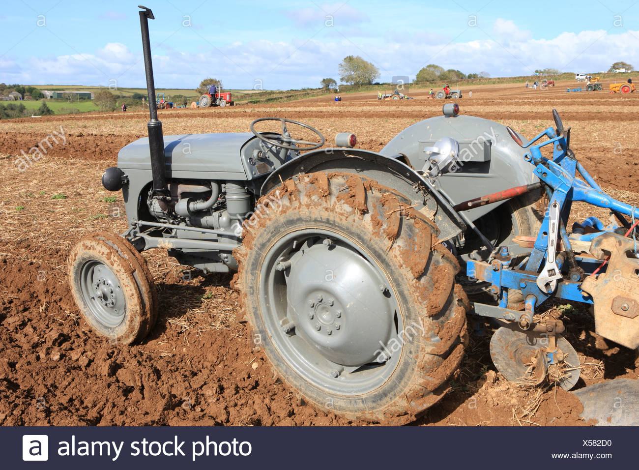 Grey Tractor Massey Ferguson High Resolution Stock Photography and ...