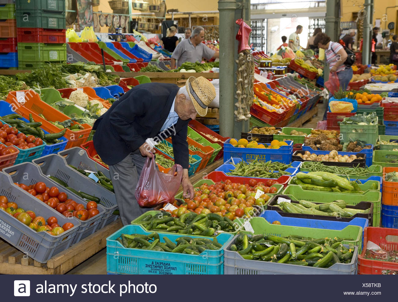 Greek Fruit Market High Resolution Stock Photography and Images - Alamy
