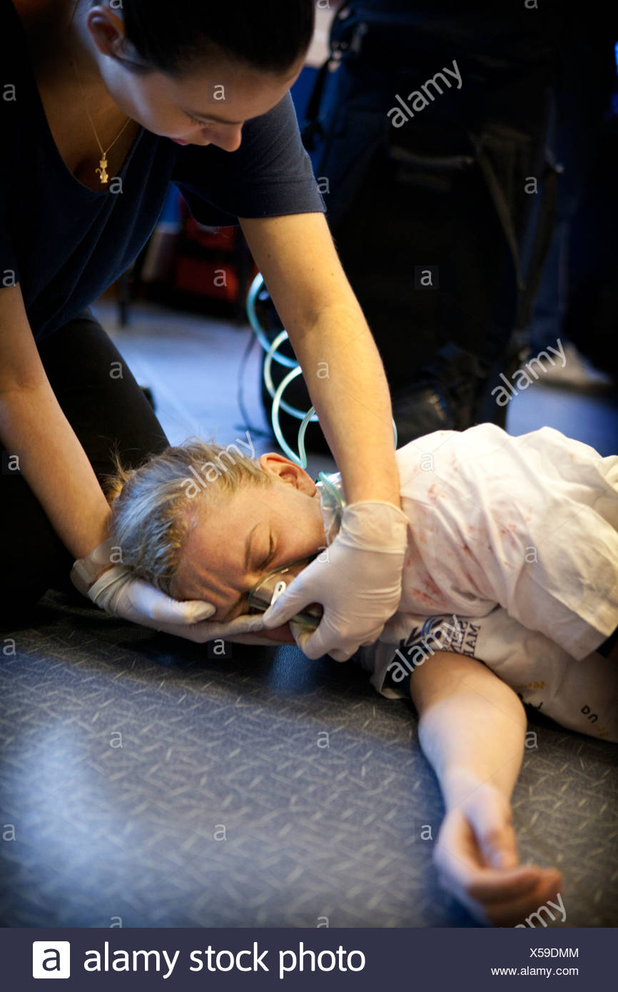 First Aid Recovery Position High Resolution Stock Photography and ...